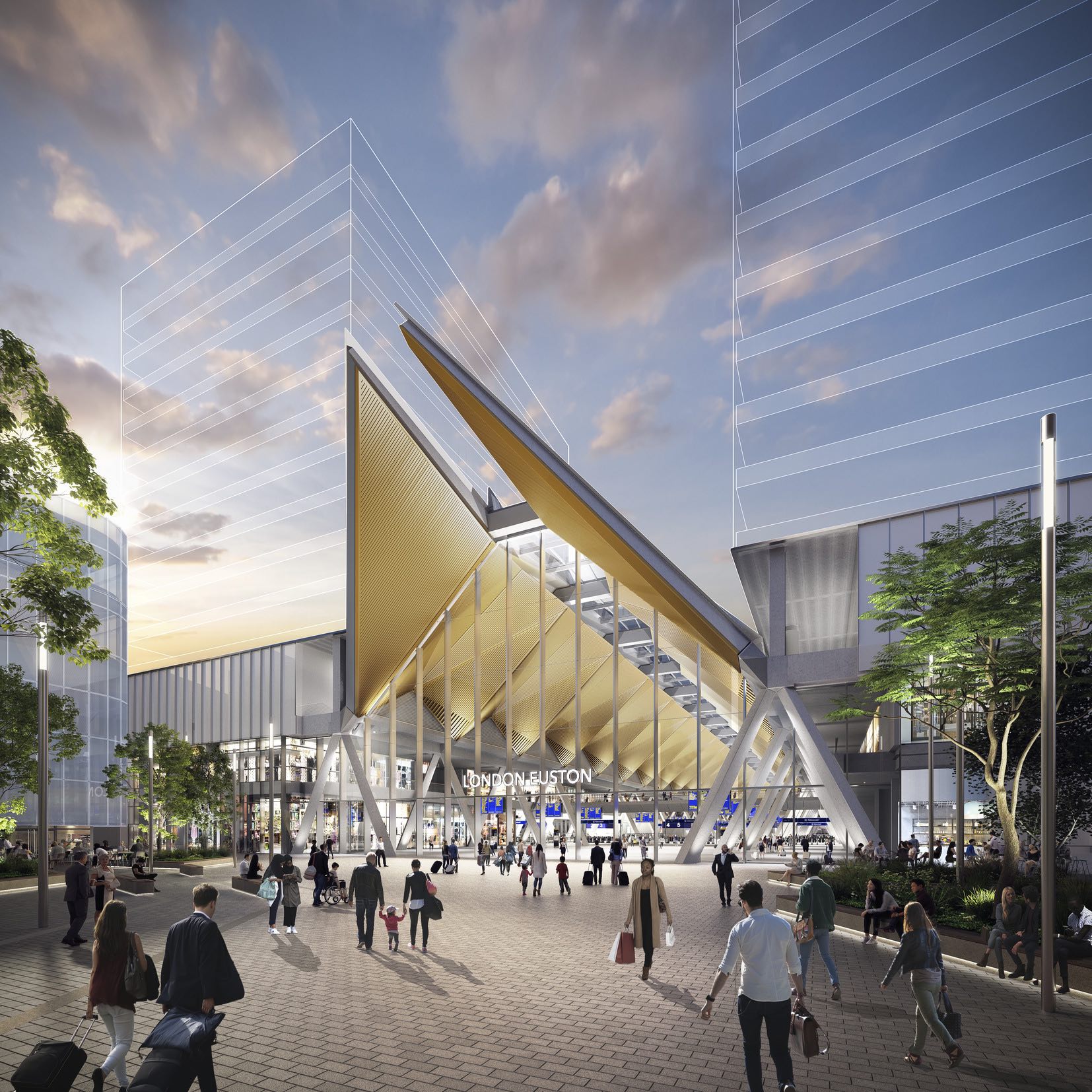 Euston Station Development Masterplan / HS2 – Grimshaw